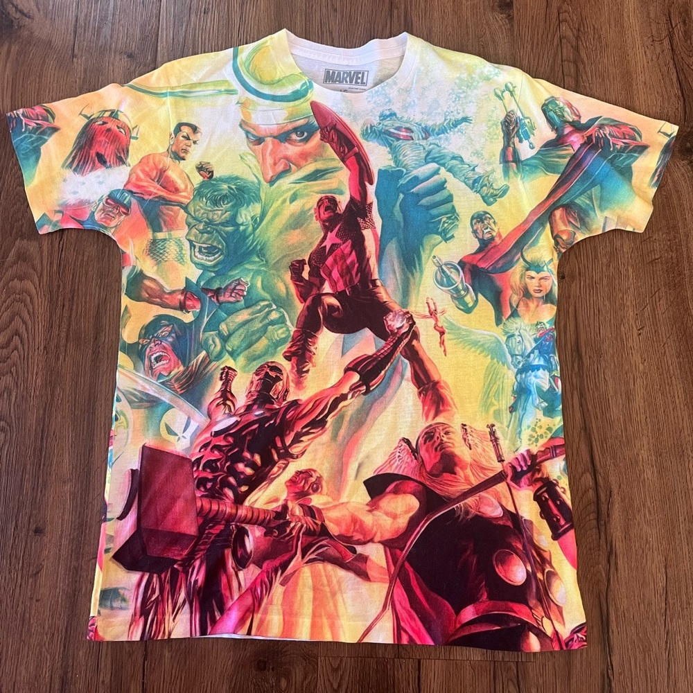 Mad Engine Marvel Superhero All Over Print Shirt - Gem